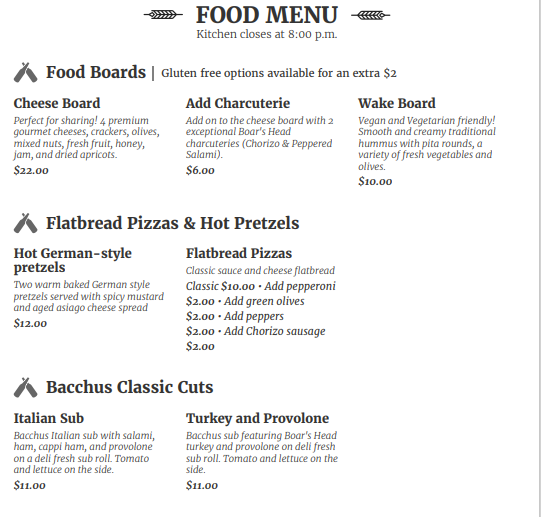 Food Boards – WILD GOOSE WINE BAR